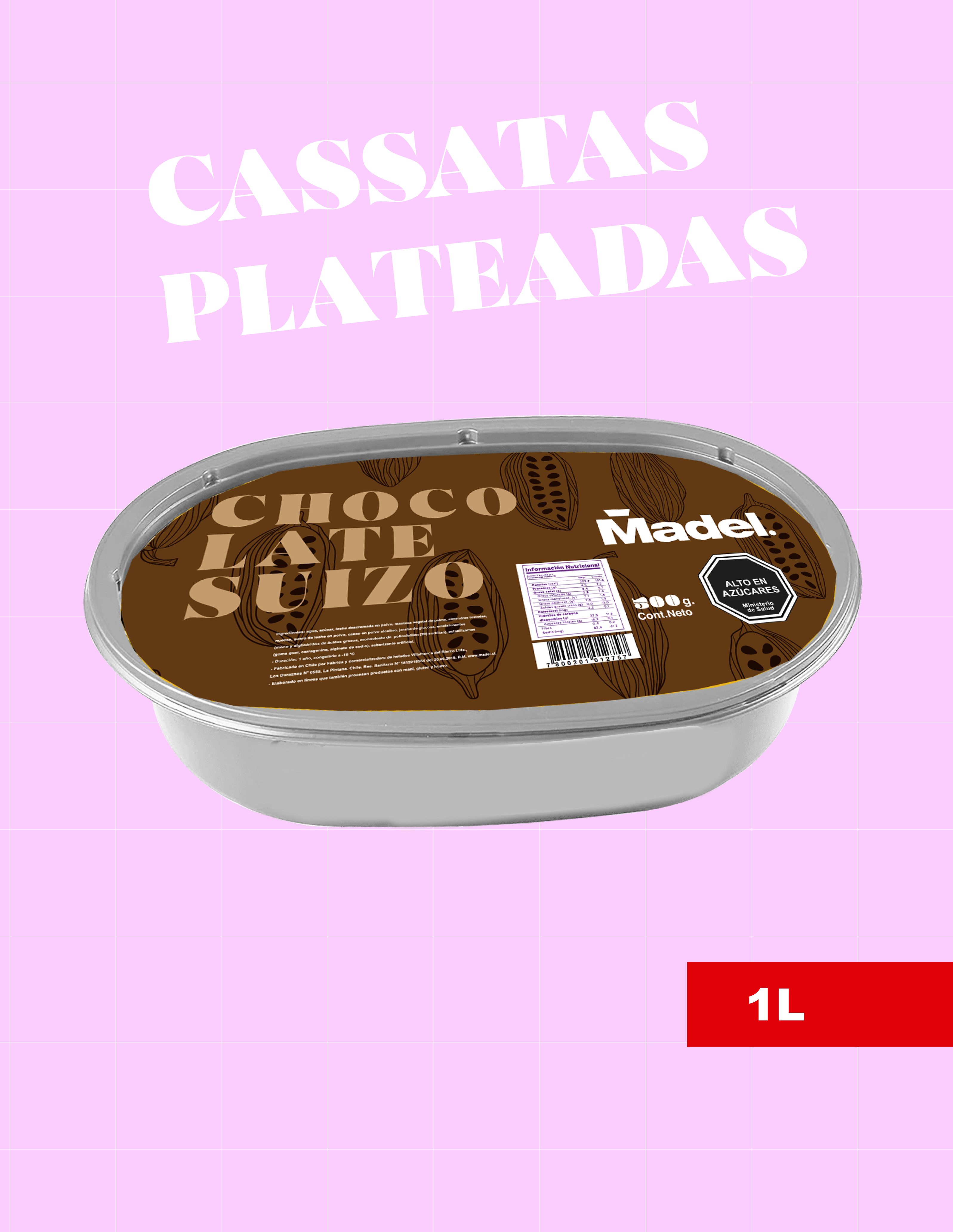 Cassata Chocolate Suizo [6 Unidades] – Helados Madel