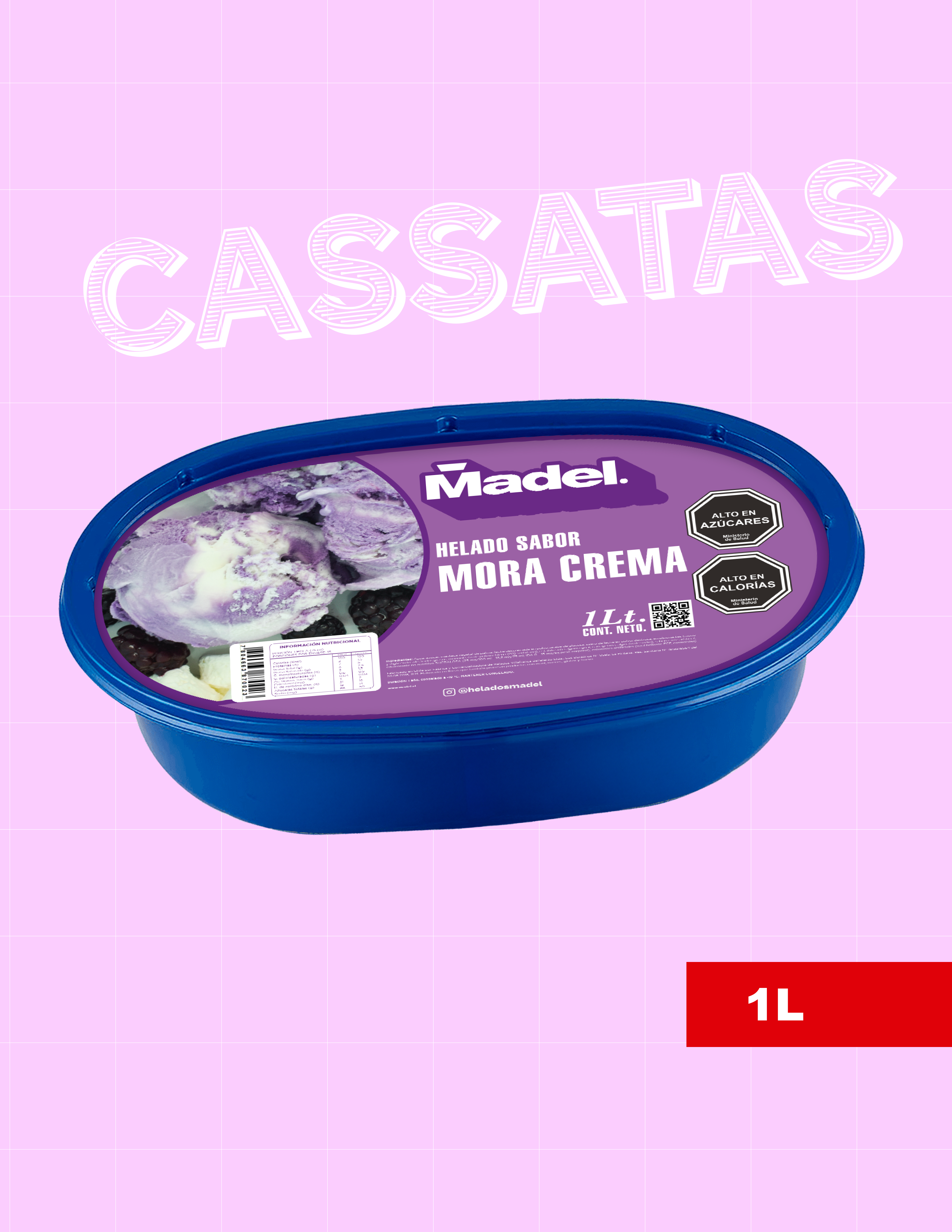 Casata Mora Crema [6 Unidades] – Helados Madel